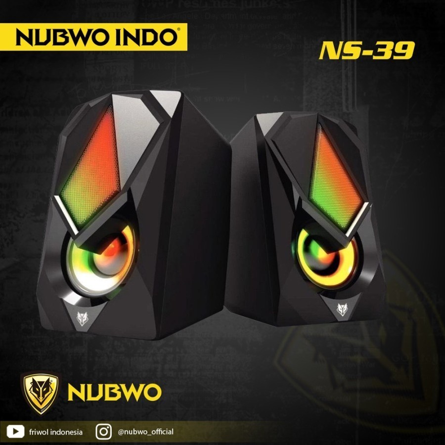 Jual SPEAKER GAMING 2.0 TECNIX NS-39 USB Speaker Screech Streo with LED Light - ORIGINAL ...