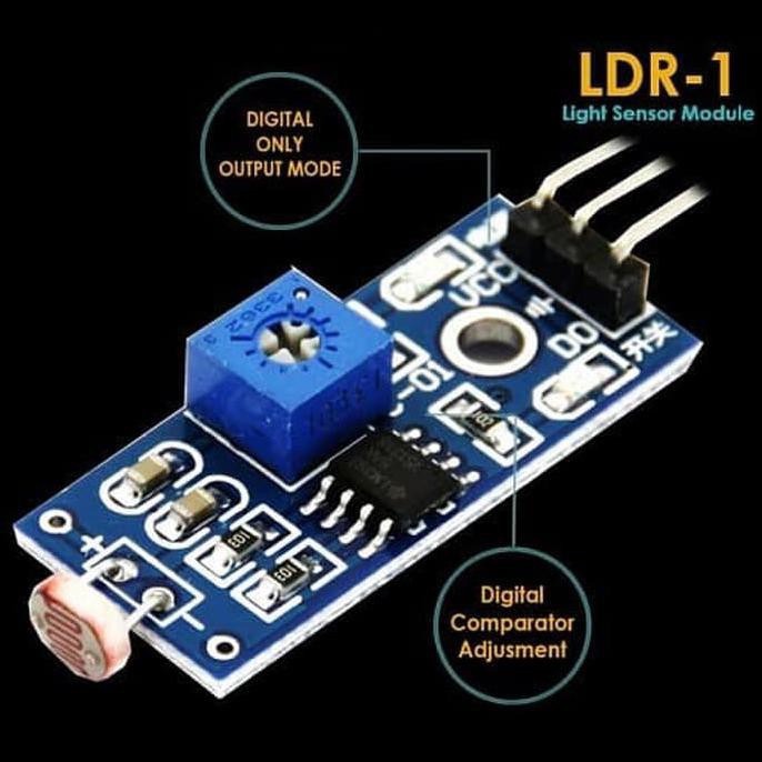 Jual Kit Sensor Deteksi Cahaya / Sinar Dengan Ldr Photoresistor Bb-05 ...