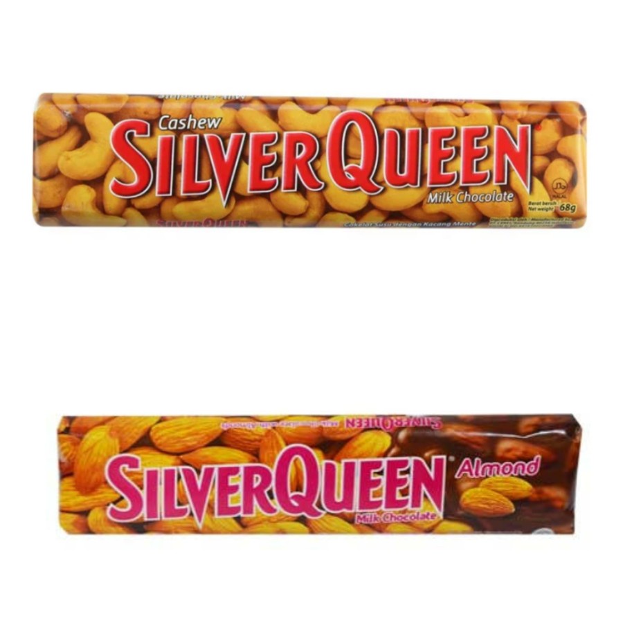 Jual Silverqueen 55gram /Cashew 55gr/Almond 55 /Silverqueen 58/ 65/62 ...
