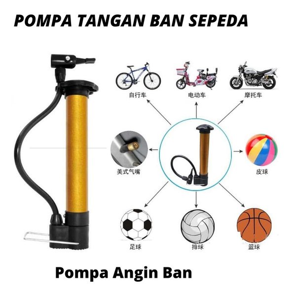 Jual Pompa Ban Sepeda / Pompa Mini Portable / Pompa Angin Ban Sepeda ...