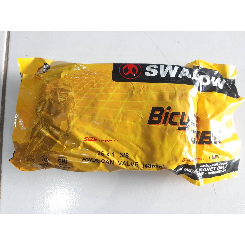 Jual BAN DALAM SEPEDA SWALLOW 26 x 1 3/8 HITAM AV/COP MOTOR. BAN DALAM SEPEDA MINI/CTB/JENGKI ...