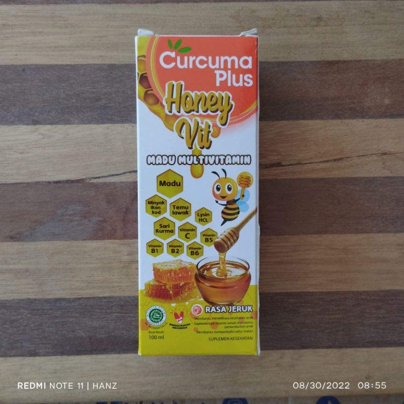Jual curcuma plus madu honey vit 100 ml multivitamin jeruk appetite ...