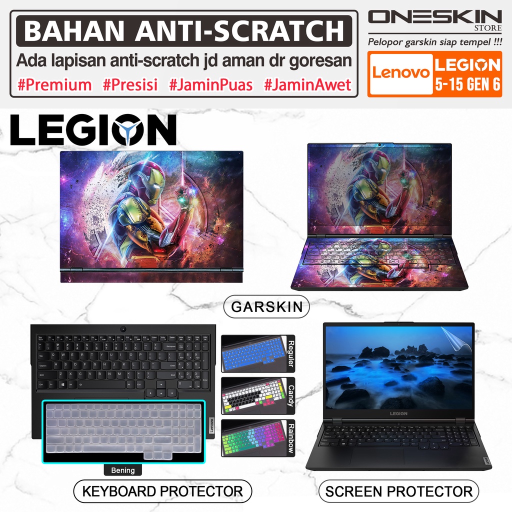 Jual Garskin Sticker Laptop Pelindung Screen Keyboard Protector Lenovo ...
