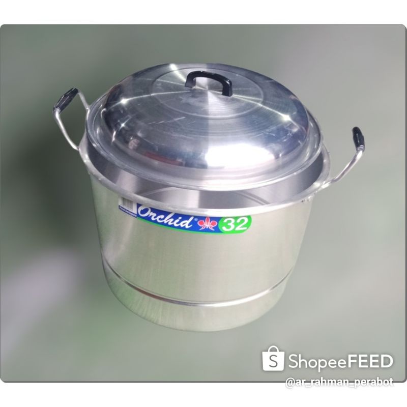 Jual panci kukusan langseng alumunium diameter 32cm ORCHID | Shopee ...