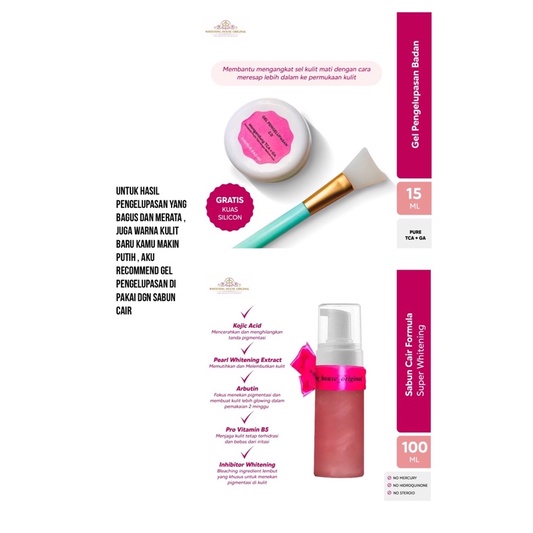 Jual Bundle Set Gel Pencerah badan + Sabun Cair Whitening | Shopee ...