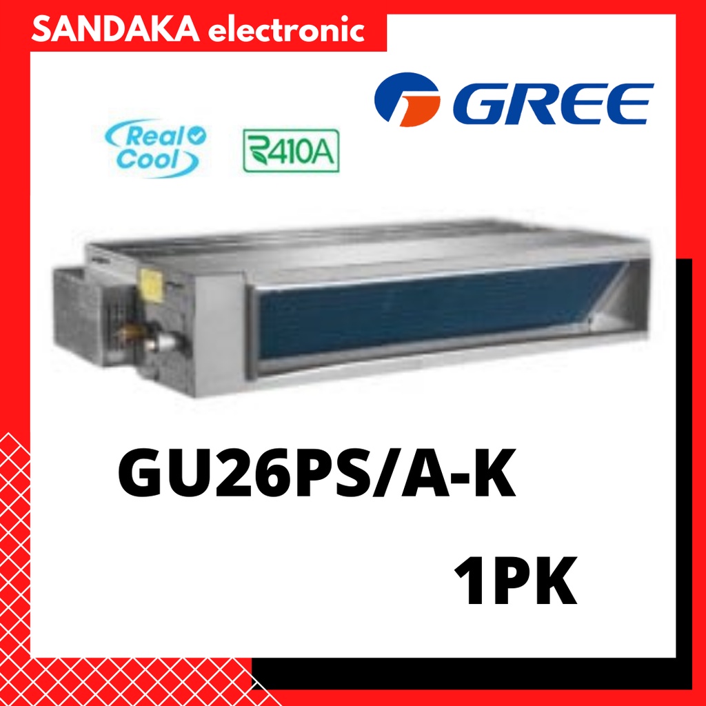 Jual AC Split Duct Gree 1PK GU26PS/A-K NON-INVERTER R410 unit | Shopee ...
