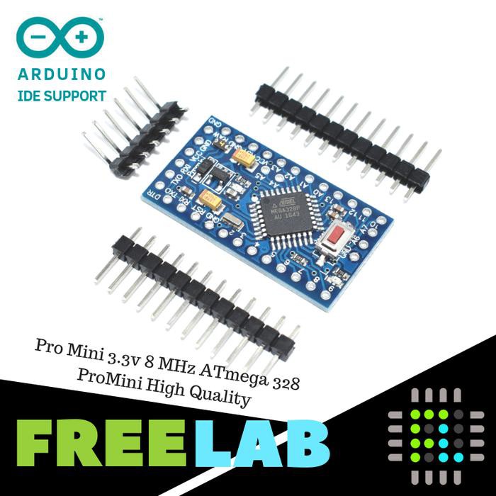 Jual Arduino Pro Mini 3.3v 8 MHz ATmega 328 ProMini High Quality ...