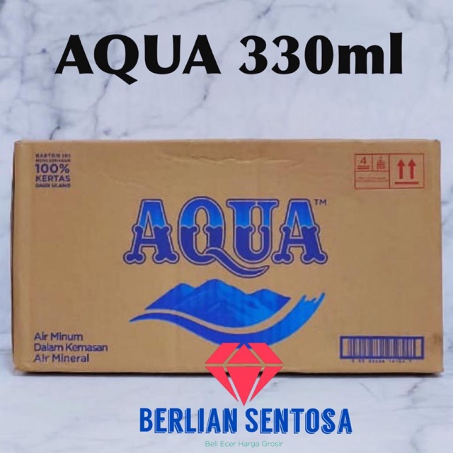Jual aqua botol kecil 330ml | Shopee Indonesia