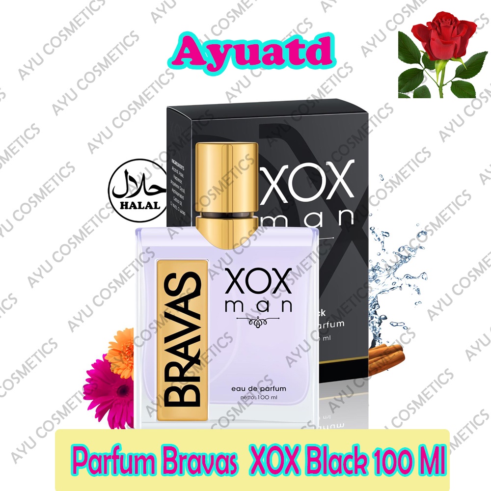 Jual BRAVAS XOX Man Eau De Parfum 100ml Black | Shopee Indonesia