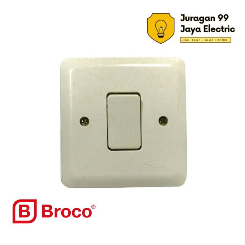 Jual IB SAKLAR ENGKEL BROCO 6621U NEW GEE SINGLE SWITCH INBOW TANAM / IB | Shopee Indonesia
