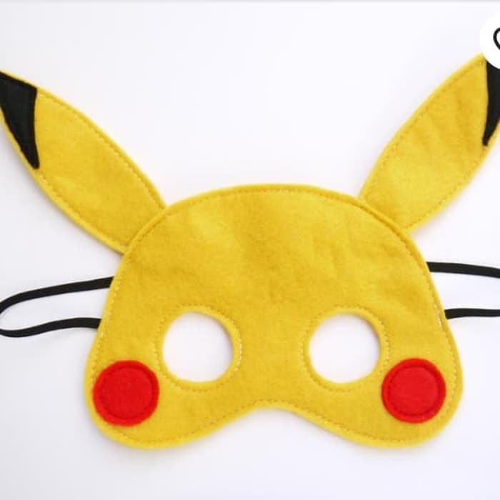 Jual Topeng Pokemon Pikacu Mask Felt Kostum Pesta Drama Teater Anak ...
