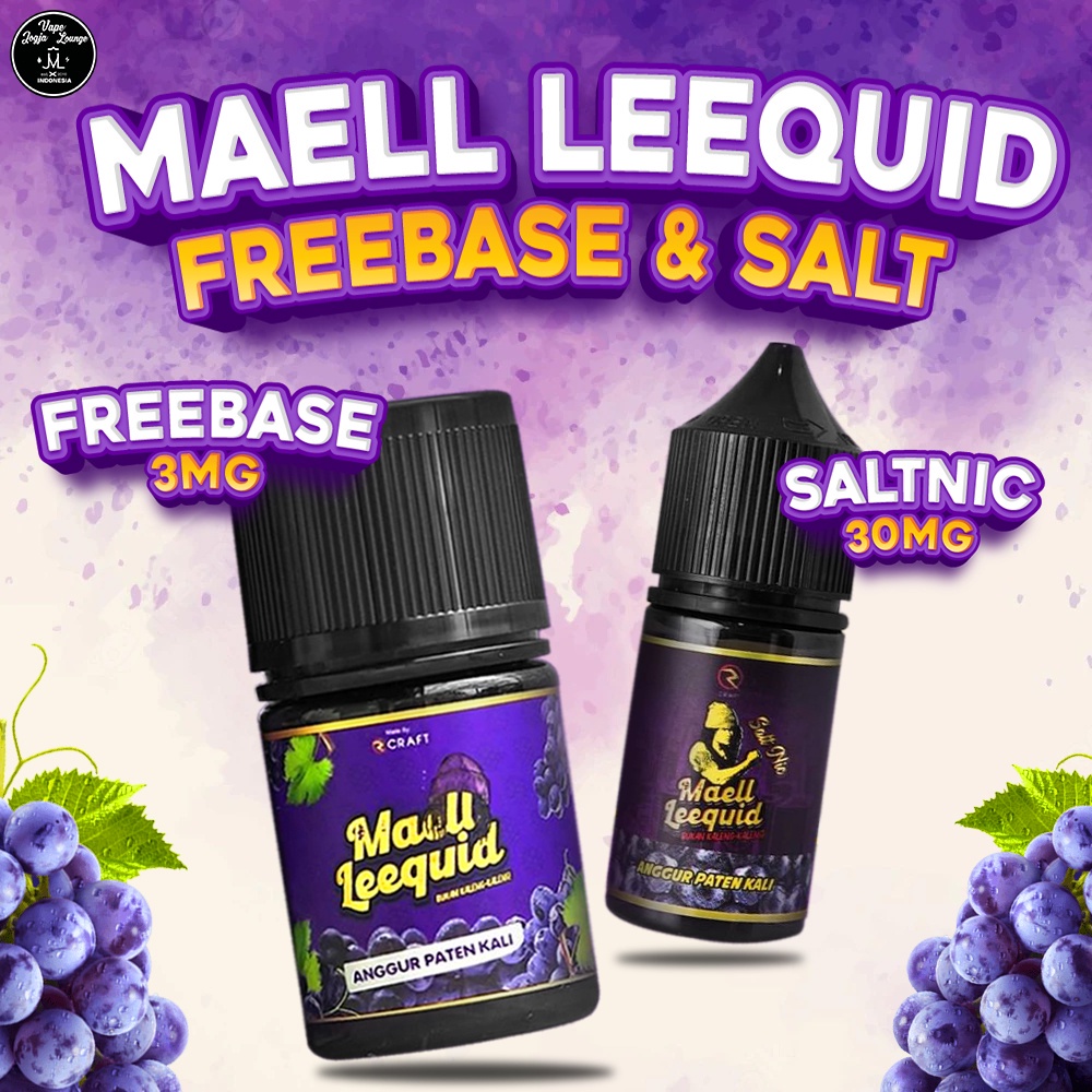 Jual Maell Liquid Anggur Paten Kali Salt Nic & Freebase by Rcraft ...