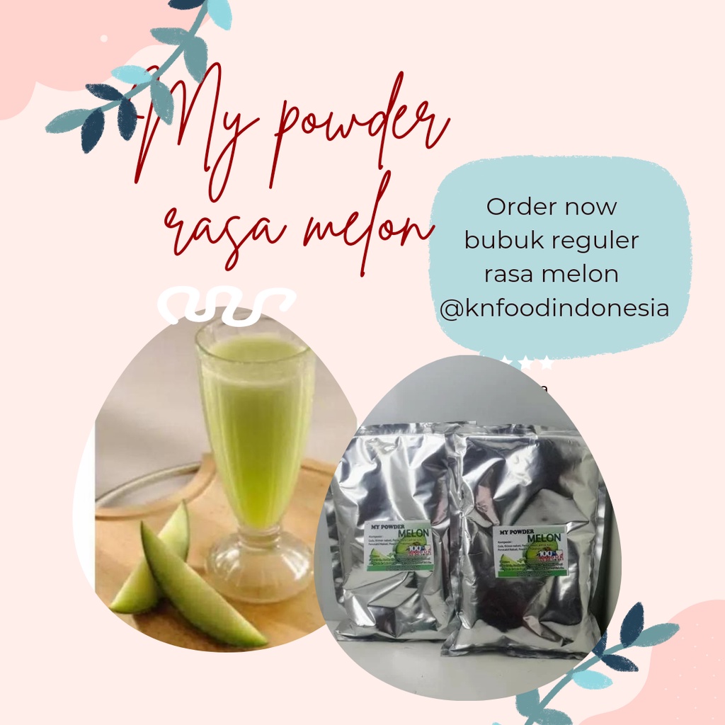 Jual Minuman Bubuk Rasa Melon Reguler -Powder Rasa Melon -1 Kg | Shopee ...