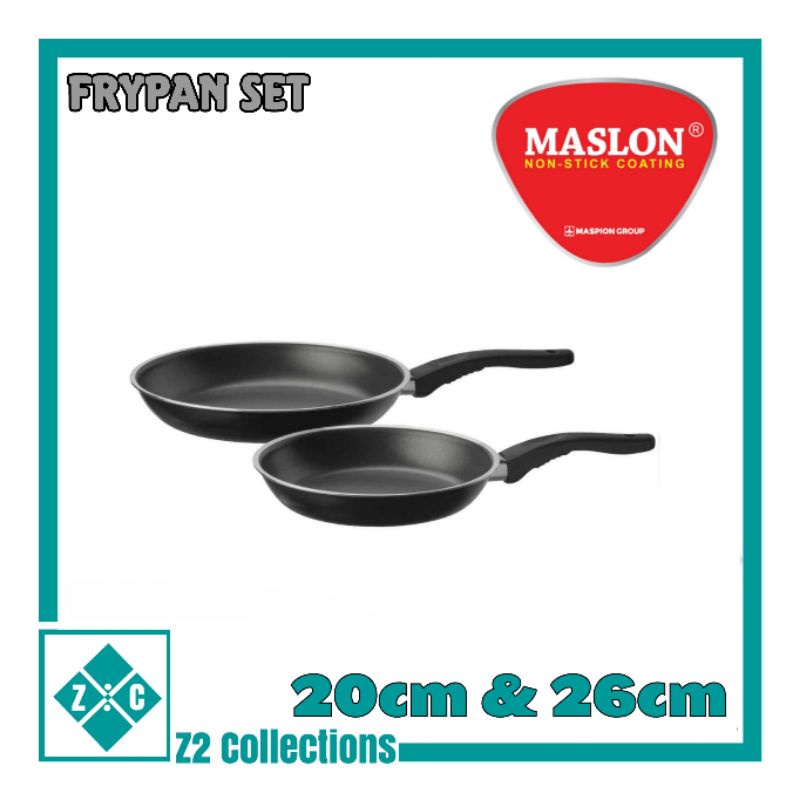 Jual Frypan 2 Pcs Set Maslon Maspion Panci Wajan Datar Anti Lengket Fry ...