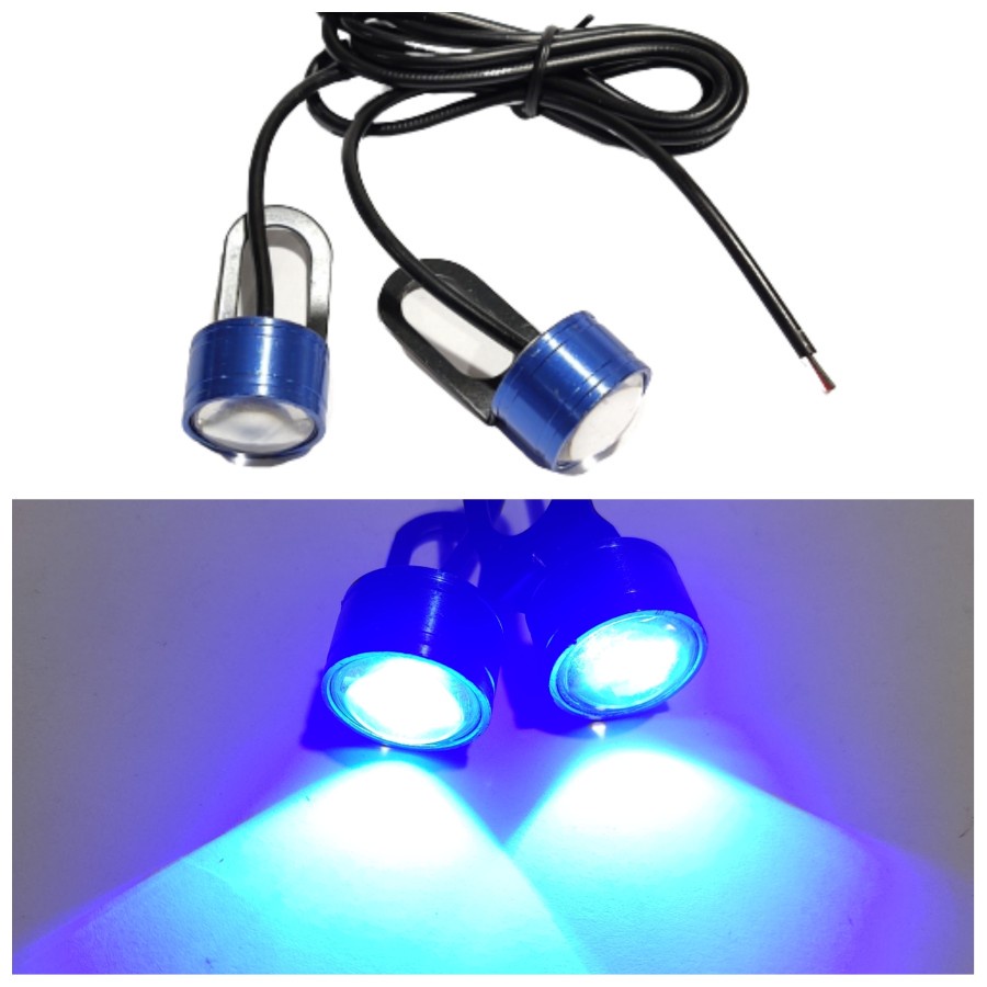 Jual LAMPU MATA ELANG STROBO EAGLE EYE FLASH STROBO KEDIP 3 LED DENGAN BREKET 2PCS | Shopee ...
