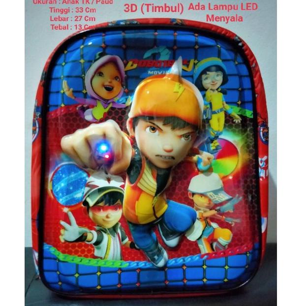 Jual Tas Ransel Anak TK Boboiboy Lampu LED Menyala Tiara | UMI.10Jn22υ ...
