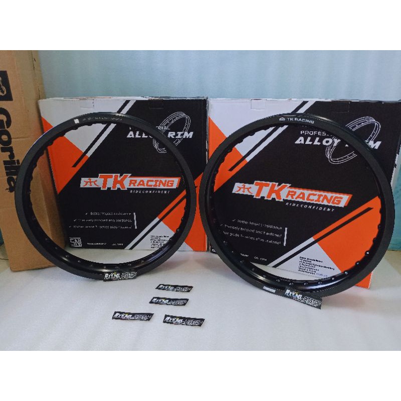 Jual velg TK RACING BRIGHT RING 18 HITAM UK 1.85 dan 2.15 | Shopee ...