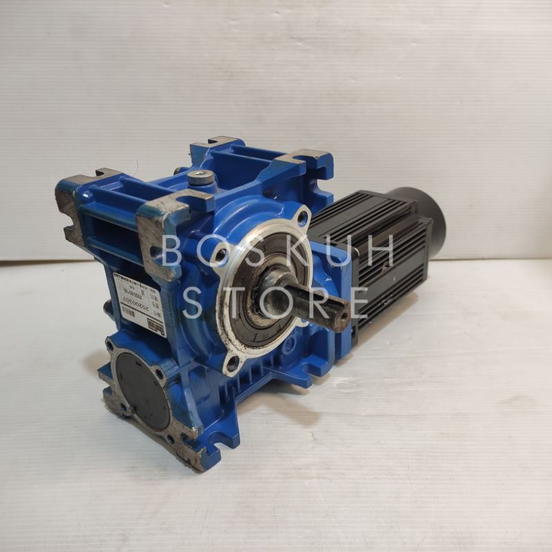 Jual AC SERVO MOTOR GEARBOX WORM MODEL MS-80STE-M02430B-20P7 RATIO 1:20 ...
