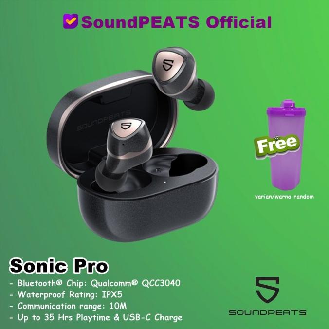 Jual SoundPEATS Sonic PRO APTX Adaptive True Wireless Earbuds TWS ...