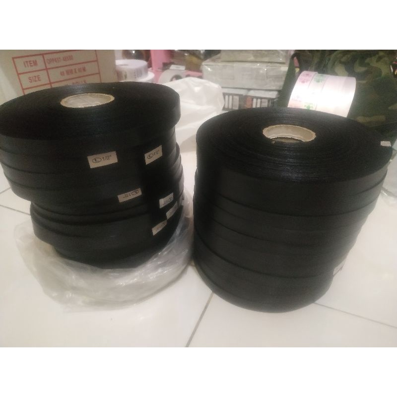 Jual bahan label pita satin polos atau pita label laundry tafeta polos ...