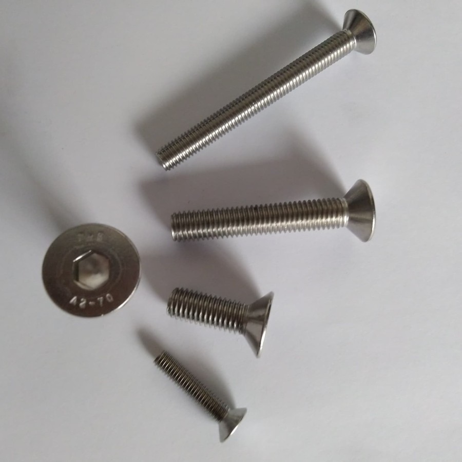 Jual BAUT VERSENG L / COUNTERSUNK L STAINLESS M5 X 8MM | Shopee Indonesia