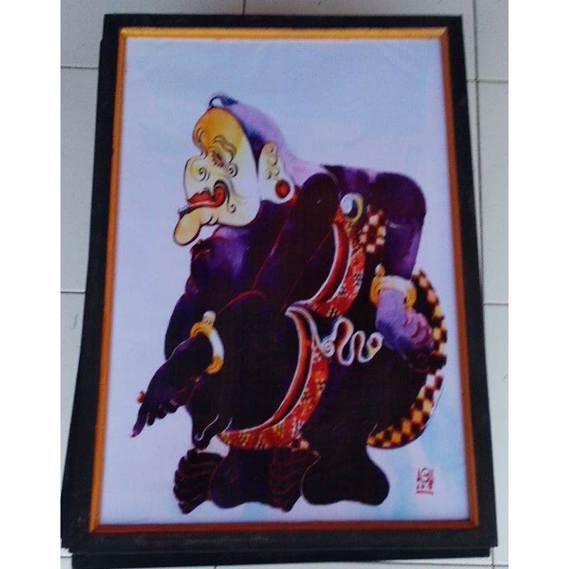 Jual mbah semar,lukisan cetak + bingkai 45×65cm | Shopee Indonesia