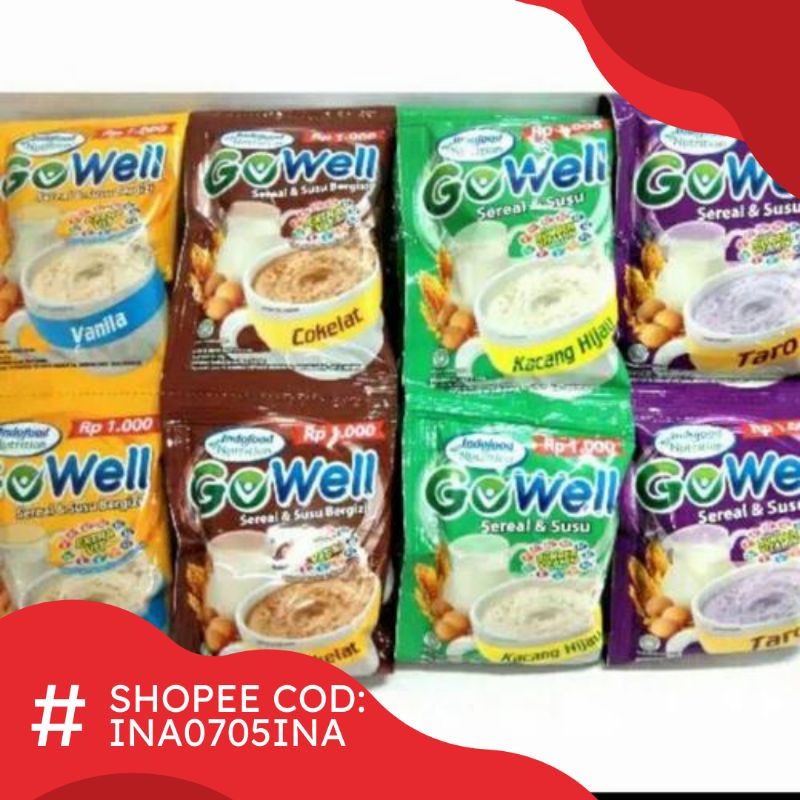Jual Gowell Taro / Gowell Coklat / Gowell Vanilla | Shopee Indonesia