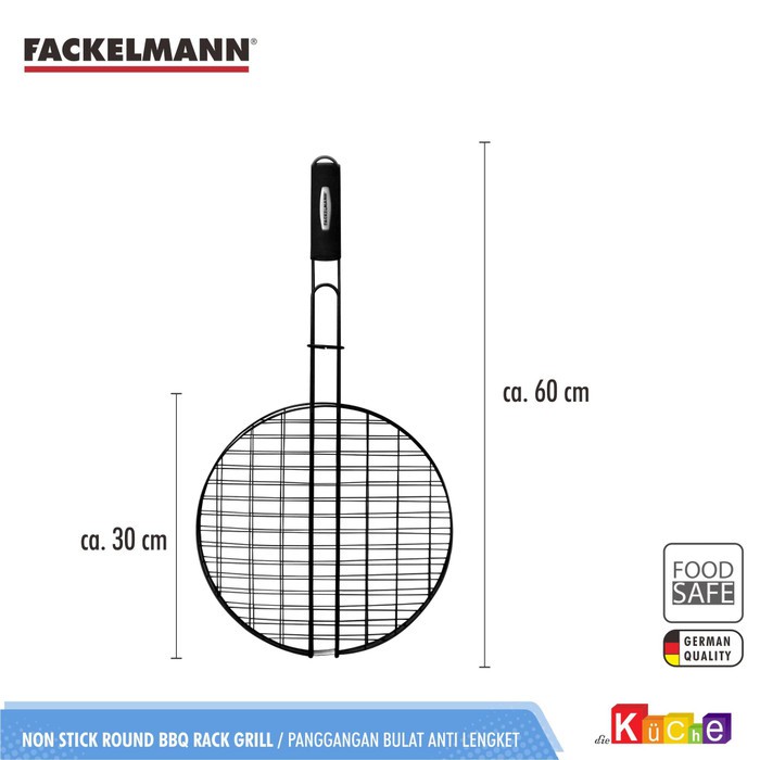 Jual Fackelmann Non Stick BBQ Rack Grill/Panggangan Bulat Anti Lengket ...