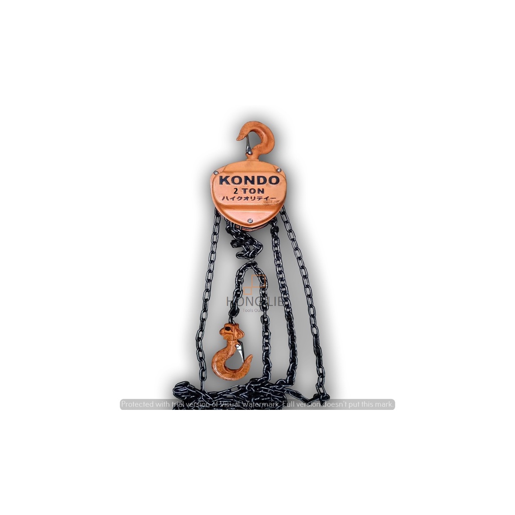 Jual KONDO Takel 2 Ton 5 meter Chain Block Rantai Kerekan Katrol ...