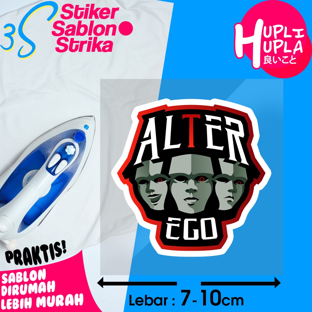 Jual Stiker Sablon Setrika Alter Ego Esports Team Esport Sticker Emblem ...