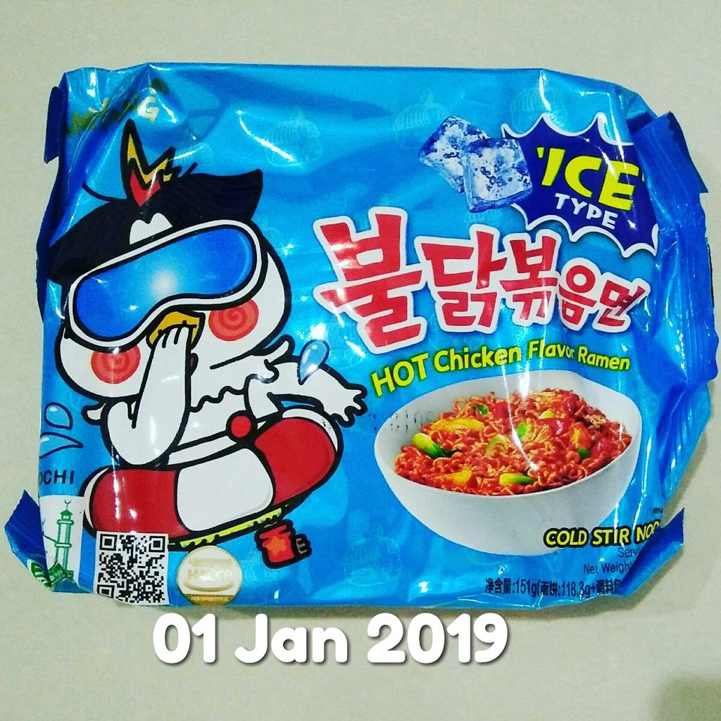 Jual Samyang Cool (Ice Type) HOT Chicken Flavor Ramen - LOGO Halal ...