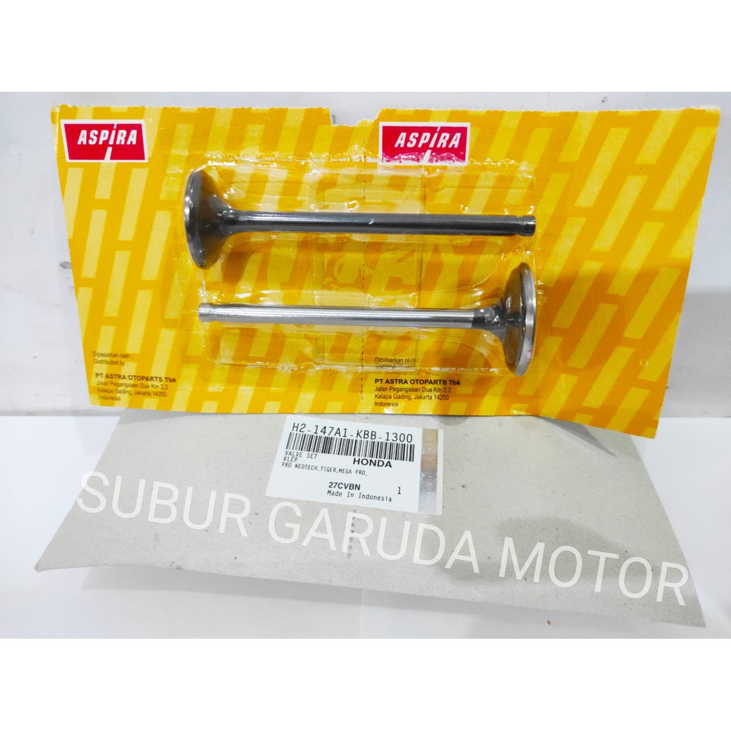 Jual KLEP SET TIGER MEGA PRO NEO TECH TIPE KBB PAYUNG MERK ASPIRA KUALITAS ORISINIL ASTRA ...