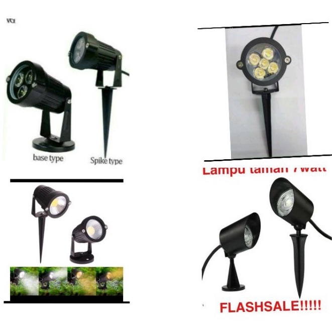 Jual LAMPU TAMAN LED OUTDOOR WATERPROOF SOROT TAMAN 6W COB | Shopee ...