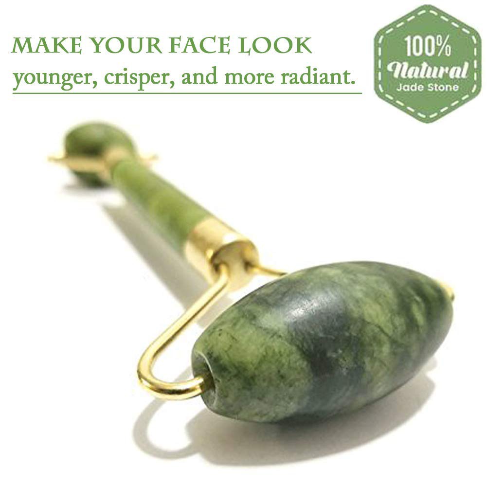 Jual Ecoco Jade Roller Alat Pijat Muka Wajah Facial Massage Tirus Anti ...