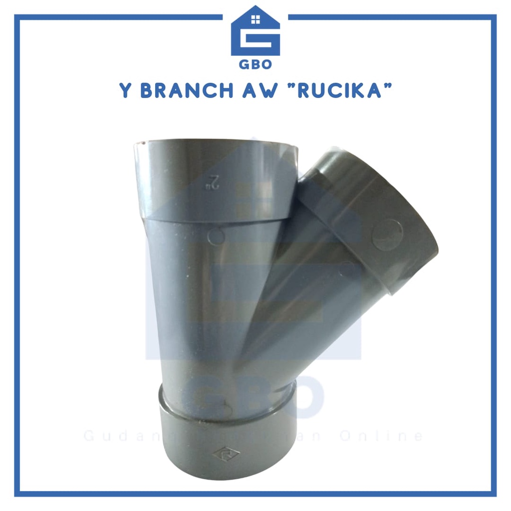 Jual RUCIKA - Y BRACH (AW) 3" / FITTING Y / PERTIGAAN PIPA | Shopee ...