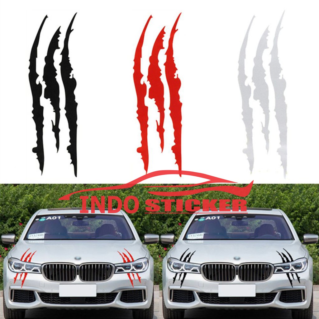 Jual aksesoris stiker lampu cakaran mobil keren sticker stiker mobil ...