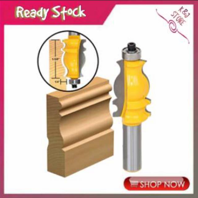 Jual Mata Profil Router Bit Trimmer As 1/2" Molding Untuk Lis Kayu Meja ...