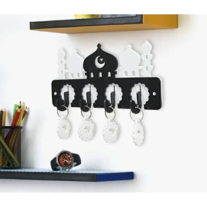 Jual rak gantung tempat gantungan kunci key holder model masjid ...