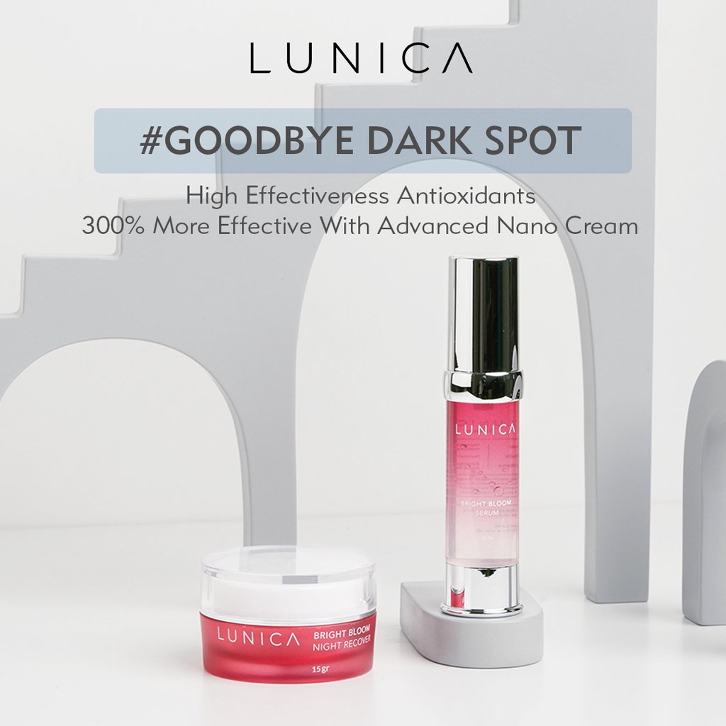 Jual LUNICA Bundle | Bright Bloom Serum & Advanced Nano Cream Krim Flek Hitam, Melasma, Bekas ...