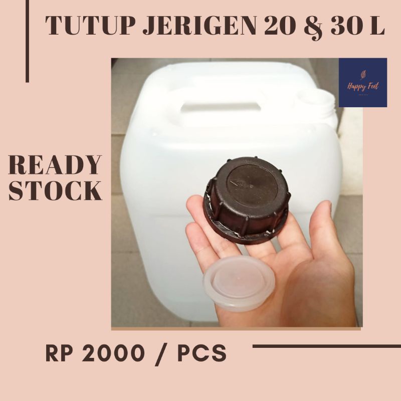 Jual TUTUP JERIGEN 20 LITER / 30 LITER BARU SATU SET MURAH | Shopee ...