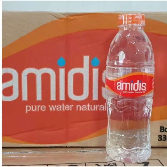 Jual AIR MINERAL AMIDIS BOTOL MINI 330ML PER DUS ISI 24 PCS | Shopee Indonesia