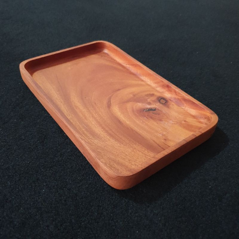 Jual Bento 24cm x 15cm RUSTIC grade piring kayu persegi ( utuh tanpa ...