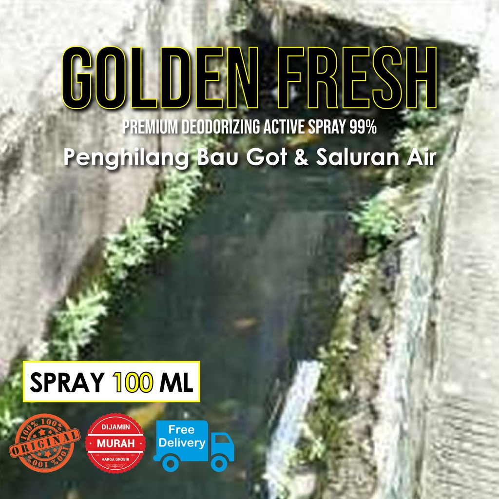 Jual SEMPROTAN PENGHILANG BAU GOT & SALURAN AIR GOLDEN FRESH 100 ML ...