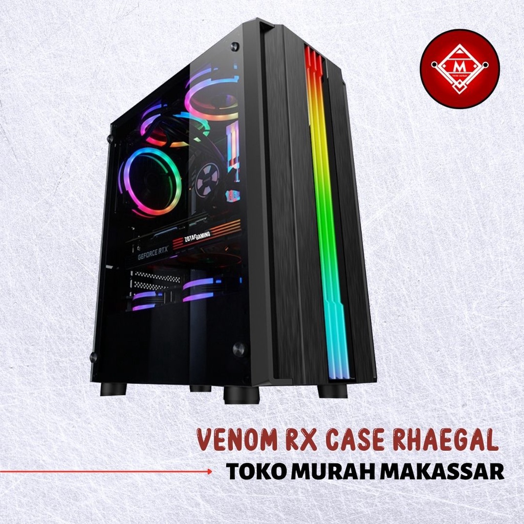 Jual CASING PC VENOM RX RHAEGAL / CASE PC GAMING / CAS12-VEN | Shopee ...