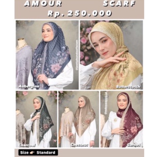Jual Amour Scarf by heylocal.id (ukuran standart) | Shopee Indonesia