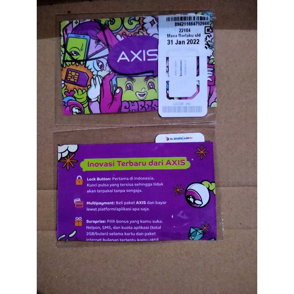 Jual Kartu Perdana Upgrade Axis 3G ke 4G LTE | Shopee Indonesia