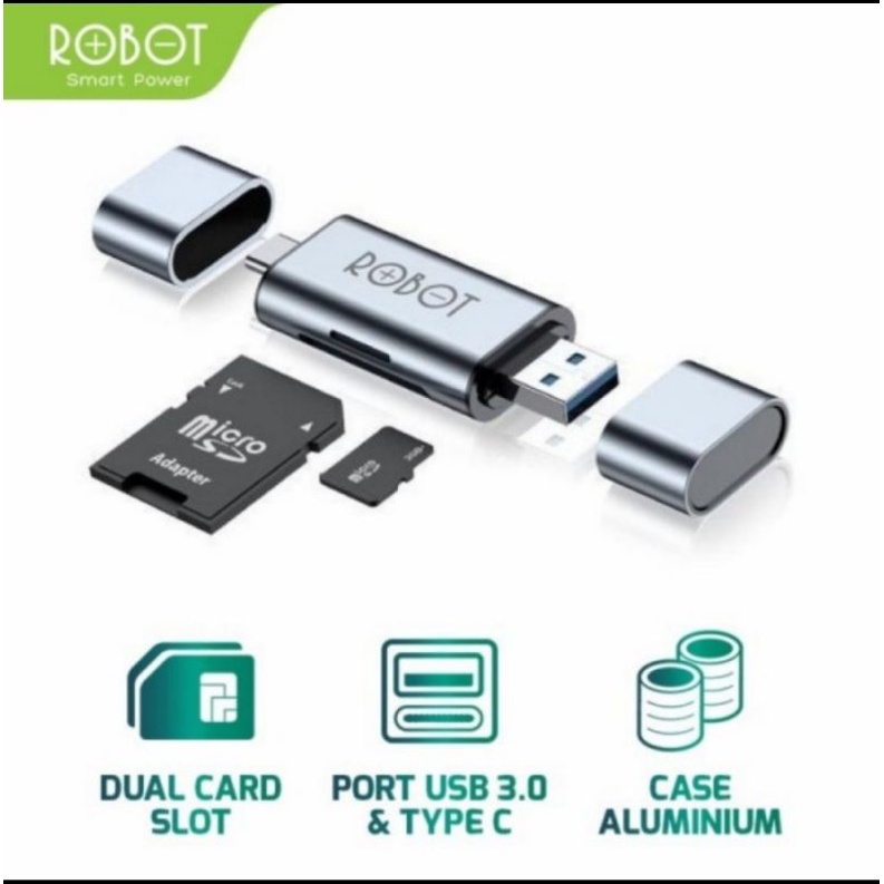 Jual Robot CR202 / CR202S Card Reader Otg Usb C - Card Reader Robot Usb ...