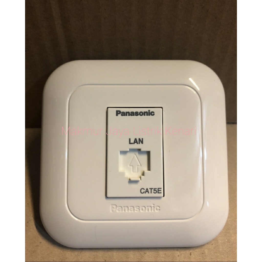 Jual Panasonic Stop Kontak Data Cat 5 E WEJ2488 RJ45 Cat5 Lan ...