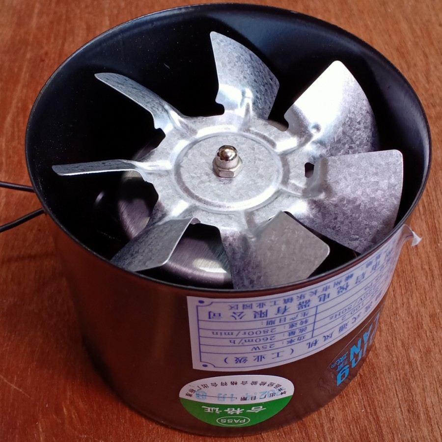 Jual Fan 4inch 10cm Pipa Sirkulasi Metal 25W 220V u/ Fogger Exhaust ...