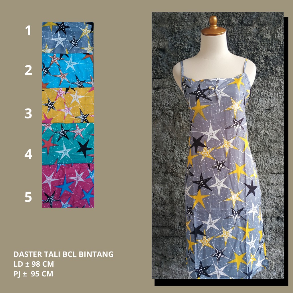 Jual Dasterumah - Daster Tali BCL (standar - remaja) | Shopee Indonesia